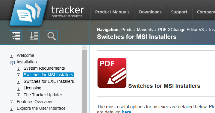 PDF-XChange Co Ltd :: Knowledge Base :: What are the MSI installation switch options for the PDF ...